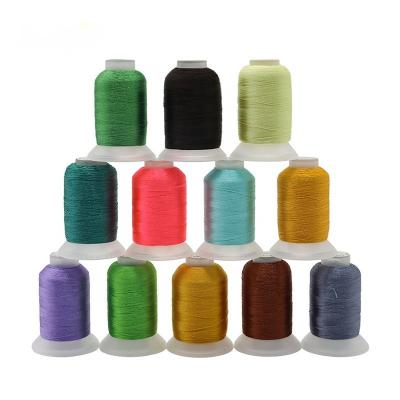China 40 Colors 100% Polyester Embroidery Thread Set Kit 120d/2 500m For Quilting Stitching for sale