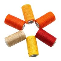 China MERCERIZED 100% Polyester Flat Leather Waxed Thread 150d/16 Wax Thread for Sewing Leather for sale
