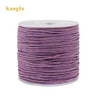 China Round Outlet String Strap Necklace Rope Bracelet Popular Style 1.0 mm Cotton Wax Thread for sale