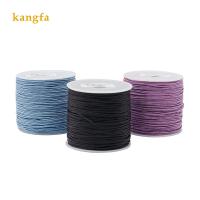 China Round Outlet String Strap Necklace Rope Bracelet Popular Style 1.0 mm Cotton Wax Thread for sale