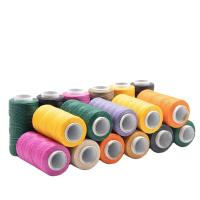 China Waterproof 0.8mm Flat Waxed Thread for Leather Durable and Flexible 210D/16 Yarn Count for sale