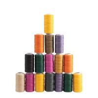 China Waterproof 0.8mm Flat Waxed Thread for Leather Durable and Flexible 210D/16 Yarn Count for sale