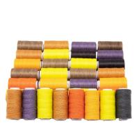 China Waterproof 0.8mm Flat Waxed Thread for Leather Durable and Flexible 210D/16 Yarn Count for sale