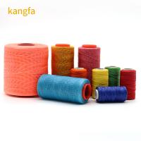 China Waterproof 0.8mm Flat Waxed Thread for Leather Durable and Flexible 210D/16 Yarn Count for sale