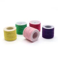 China 1mm Cotton Braided Yarn Count Colorful Wax Thread for Universal Hand Knitting Jewelry for sale