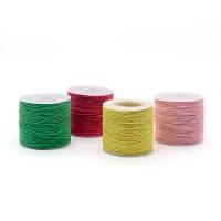 China 1mm Cotton Braided Yarn Count Colorful Wax Thread for Universal Hand Knitting Jewelry for sale