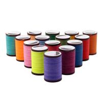 China 80m/Cone High Strength Polyester Sewing Thread Round Waxed Thread for Leather Hand-art for sale
