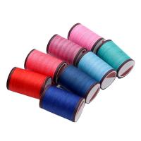 China 80m/Cone High Strength Polyester Sewing Thread Round Waxed Thread for Leather Hand-art for sale
