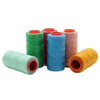 China High strength 210D/16 250D/16 Mercerized polyester waxed thread for leather stitching for sale