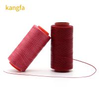 China High strength 210D/16 250D/16 Mercerized polyester waxed thread for leather stitching for sale