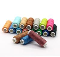 China Chemical-Resistant 1mm 100% Polyester Leather Round Waxed Thread for Hand-sewn Bags for sale