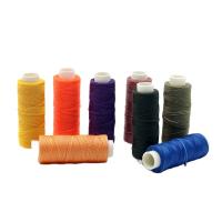 China 1MM Red MERCERIZED Wax Coated Polyester Sewing Thread for Macrame Jewelry Making for sale