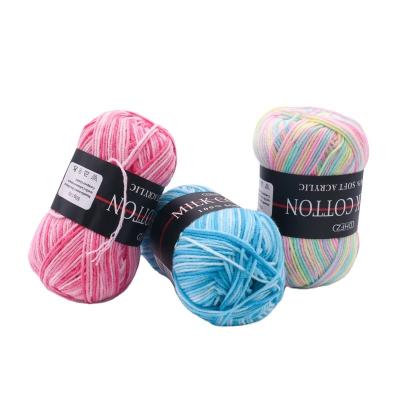 China 50g Weight Milk Cotton Material Knitting Wool Thread Yarn for Garment Sewing and More for sale