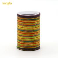 China Plastic Cone Polyester Round Braid Waxed Thread for Shoes Sewing 0.35mm 0.45mm 0.65mm for sale