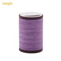 China Plastic Cone Polyester Round Braid Waxed Thread for Shoes Sewing 0.35mm 0.45mm 0.65mm for sale