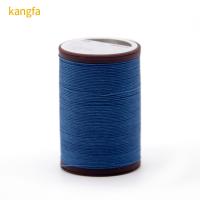 China Plastic Cone Polyester Round Braid Waxed Thread for Shoes Sewing 0.35mm 0.45mm 0.65mm for sale