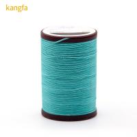 China Plastic Cone Polyester Round Braid Waxed Thread for Shoes Sewing 0.35mm 0.45mm 0.65mm for sale