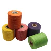 China Sample 400g Flat Wax Thread Braided 0.7mm Waxed Thread Polyester Material 210D/16 Threads Waxed for sale