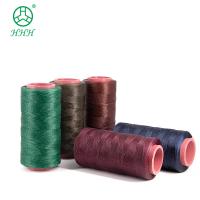 China Waxed Sewing Cord 210D/16 250M Polyester Thread for Handmade Leather Crafting Supplies for sale