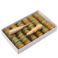 China Leather Accessories 1mm 150D Leather Waxing Thread and Durable for 50m Rainbow Color for sale