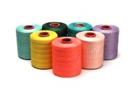 China 210D/1*16 Waxed Thread 1mm Polyester Thread for Steering Wheel Sewn Chemical-Resistant for sale