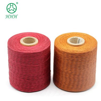 China Flat Round 0.6mm 0.8mm 1mm Polyester Braided Waxed Thread for Jewelry Accessories for sale