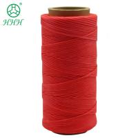 China 210D/16 High Tenacity 200M Flat Polyester Waxed Thread 1mm For Shoes Sewing Leather for sale