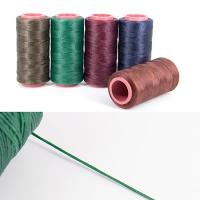 China 210D/16 High Tenacity 200M Flat Polyester Waxed Thread 1mm For Shoes Sewing Leather for sale
