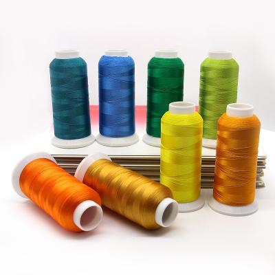 China Length/cone 4000y 720colors 100% Polyester 120d 2 Clothing Machine Embroidery Thread for sale
