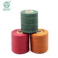China 240 Colors 150D 100% Polyester Sewing Flat Waxed Thread for Leather Patterned for sale