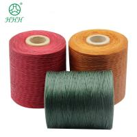 China Single Color Flat Wax String 210D Nylon Waxed Thread for Sewing Polyester Thread for sale