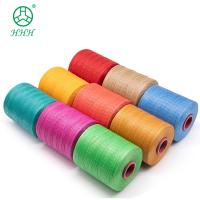 China UV Protect 150D/16 400g Leather Shoe Sewing Waxed Flat Wax Cord Polyester Braided Thread for sale