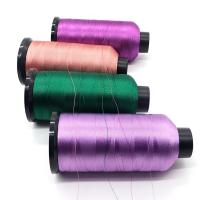 China Low Shrinkage Viscose Rayon Filament Yarn 120D/2 Embroidery Thread for Embroidery Machine for sale