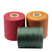 China 210D/16 Flat Waxed Polyester Thread Cord 1mm for Shoe Manufacturing in Dyed Pattern for sale