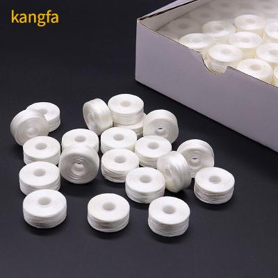 China 75D/2 Size L 144pcs/Box High Tenacity Polyester White Black Machine Bobbin Thread for sale