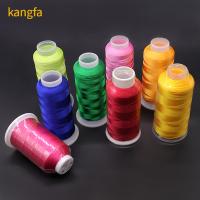 China 100g Kangfa Embroidery Thread 4000y 100% Polyester Mercerized 150d Sewing Thread Made for sale