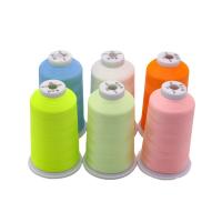 China Mercerized Glow in the Dark Sewing Embroidery Thread for Filament Yarn Polyester for sale