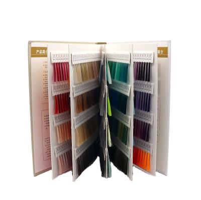 China Embroidery Silk Thread Color Card Chart Sample Book 2ply 720 colors for embroidery for sale