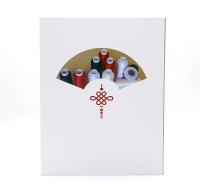 China Embroidery Silk Thread Color Card Chart Sample Book 2ply 720 colors for embroidery for sale