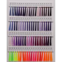 China Embroidery Silk Thread Color Card Chart Sample Book 2ply 720 colors for embroidery for sale