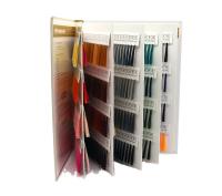 China Embroidery Silk Thread Color Cards Book 5000y Length/cone and 100% Polyester for sale