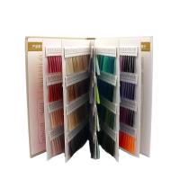 China Embroidery Silk Thread Color Cards Book 5000y Length/cone and 100% Polyester for sale