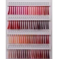 China Embroidery Silk Thread Color Cards Book 5000y Length/cone and 100% Polyester for sale