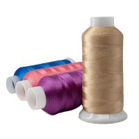 China 120D/2 5000Y 128g Golden Dyed Polyester Embroidery Thread for Machine Sewing Projects for sale