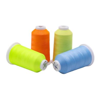 China 27 Colors Polyester 150D/2 Luminous Thread for Jean Sewing Reflective Embroidery Thread for sale