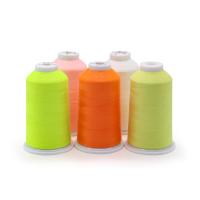 China 2600m Length KANGFA 150D Glowing Luminous Thread with Fluorescent Embroidery Effect for sale