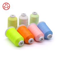China 2600m Length KANGFA 150D Glowing Luminous Thread with Fluorescent Embroidery Effect for sale