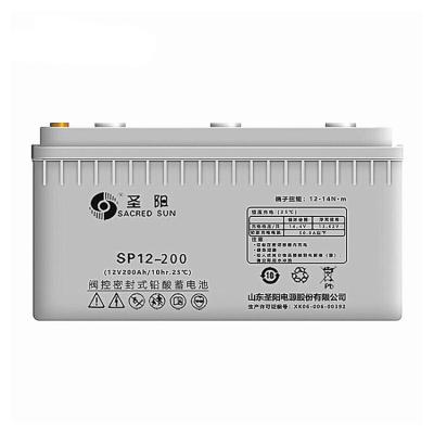 China Sacred Sun SP12-200 12V200Ah Lead Acid Battery for Power Alarm System Width mm 234 for sale