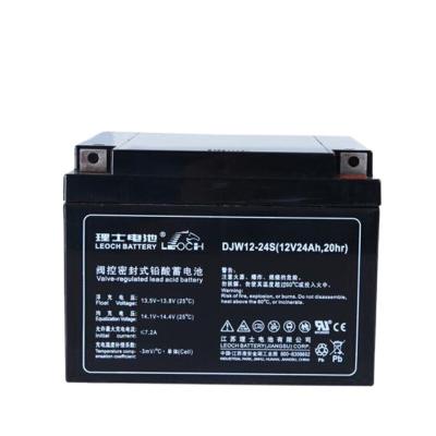 China Leoch Battery Replacement DJW12-24s 12V24Ah Lead Acid Battery for Power Communication for sale