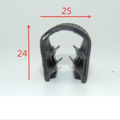 China Flexible Rubber Seal U Channel For Metal Glass Door Edges Custom EPDM PVC Profiles for sale